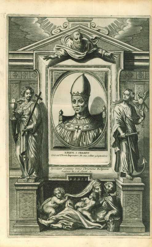 Portrait of Pope Sergius I | eBay