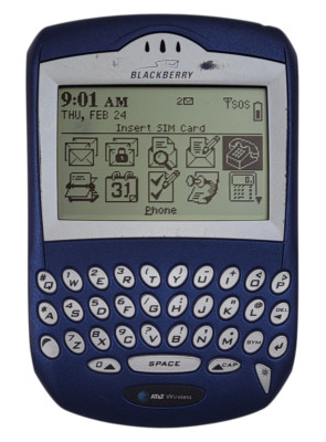 Classic RIM BlackBerry 6210 Cell Phone for AT&T - Blue - WORKS - FOR ...