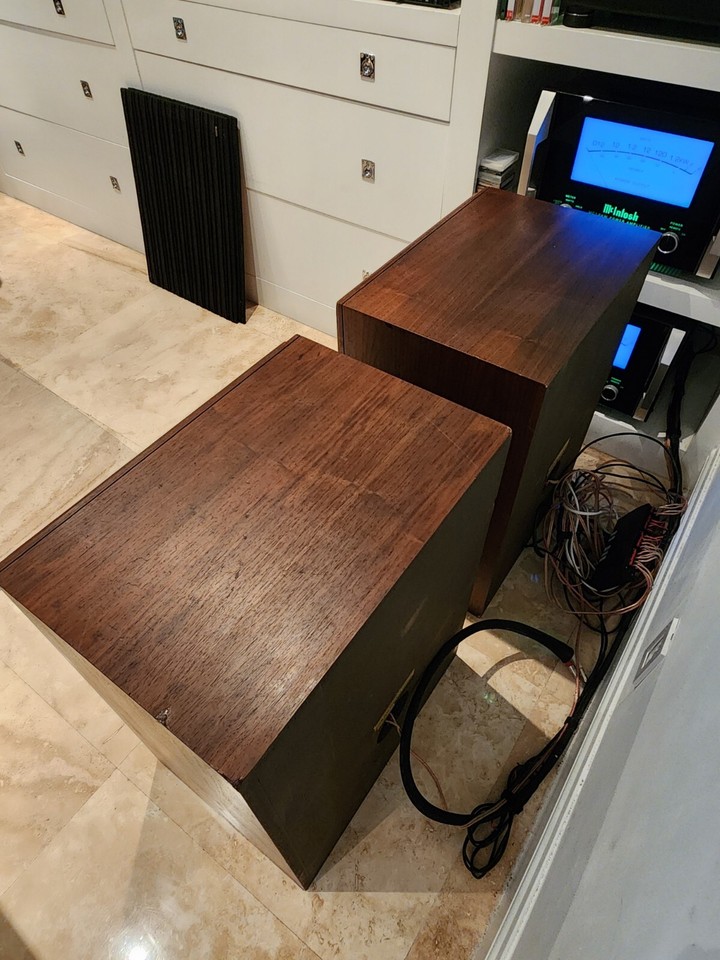 Pair of Jensen Model 6 Speakers massive 15 inch woofers in neat ...