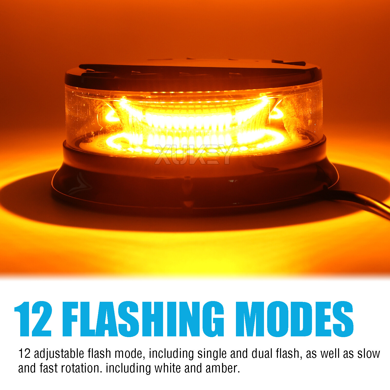 96 LED Strobe Light Bar Magnetic Base Rooftop Safety Emergency Flash ...