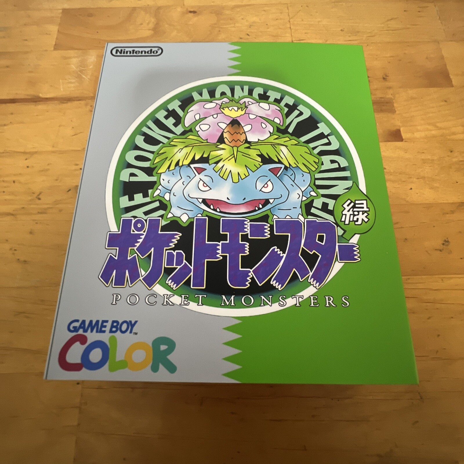 Gameboy Color Pokemon Venusaur Green Red Blue Edition Console W/ LCD ...