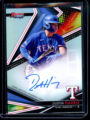 2022 Bowman's Best Dustin Harris Best of 2022 Autographs Refractor ...