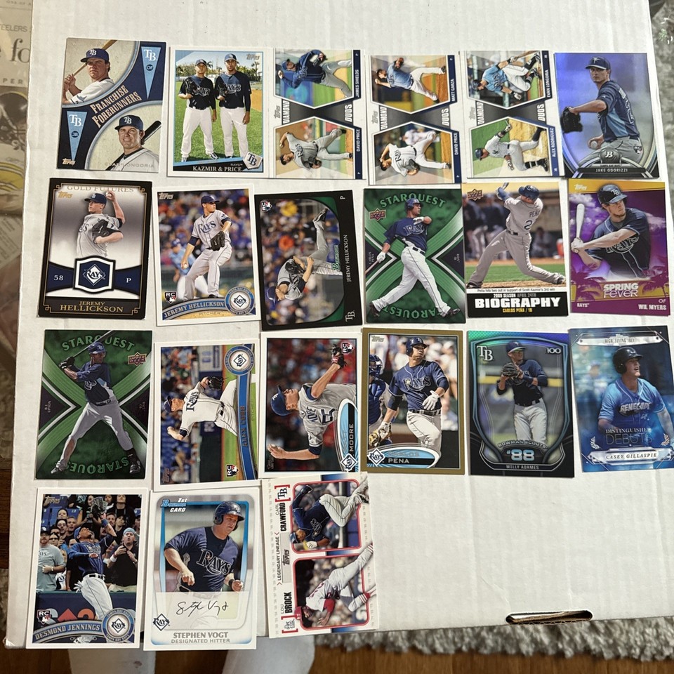 Tampa Bay Rays Lot Of 51 Baseball Cards Evan Longoria David Price Wil ...