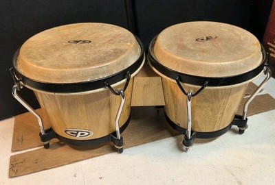 Vintage Percussion Bongos 7” & 6” CP Cosmic Drum Wood India (Read ...