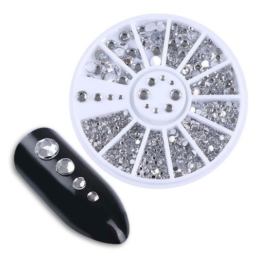 Kit De 400 Strass Pour Nail Art De Tailles Mixtes Pierres En Cristal 3D ...