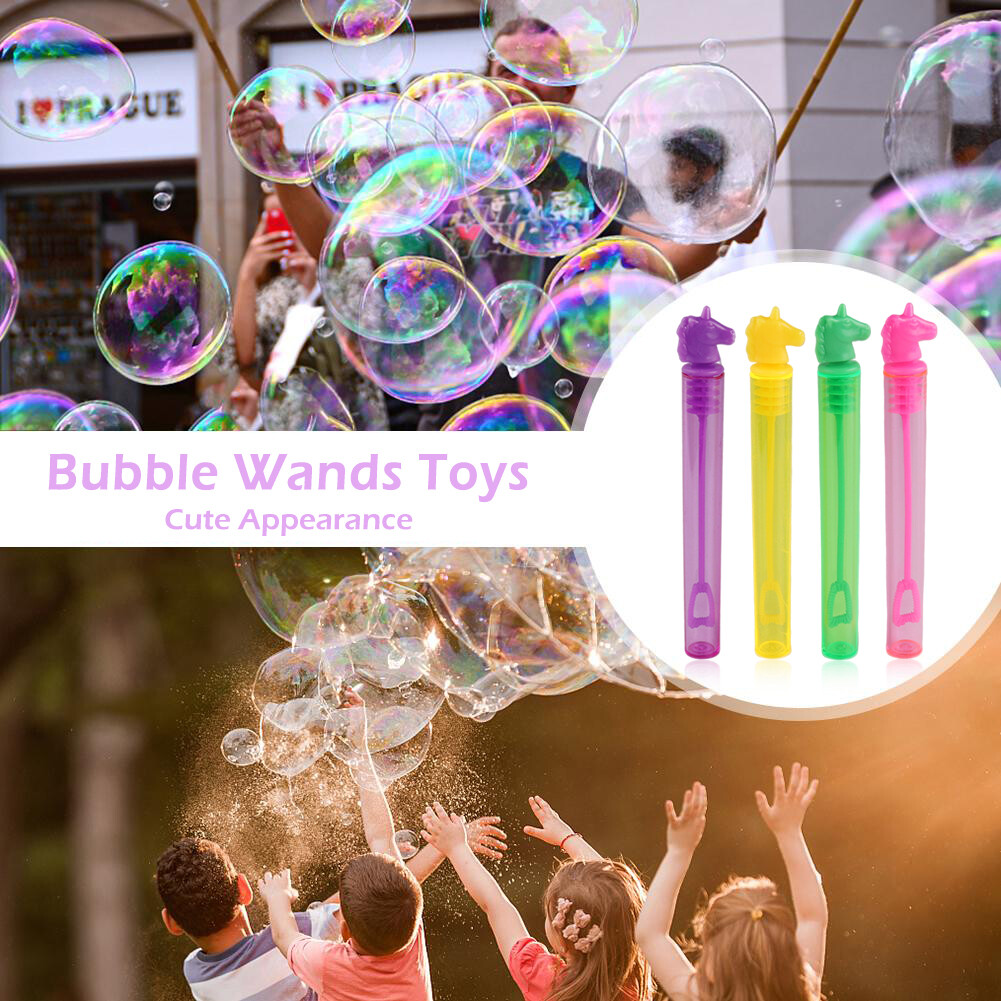 Bubble Stick Sets Wedding Guests Gifts for Kids Childre (4 Color 40pcs ...
