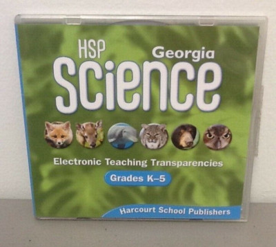 Harcourt HSP Georgia Science, Electronic Teaching Transparencies, Gr K ...