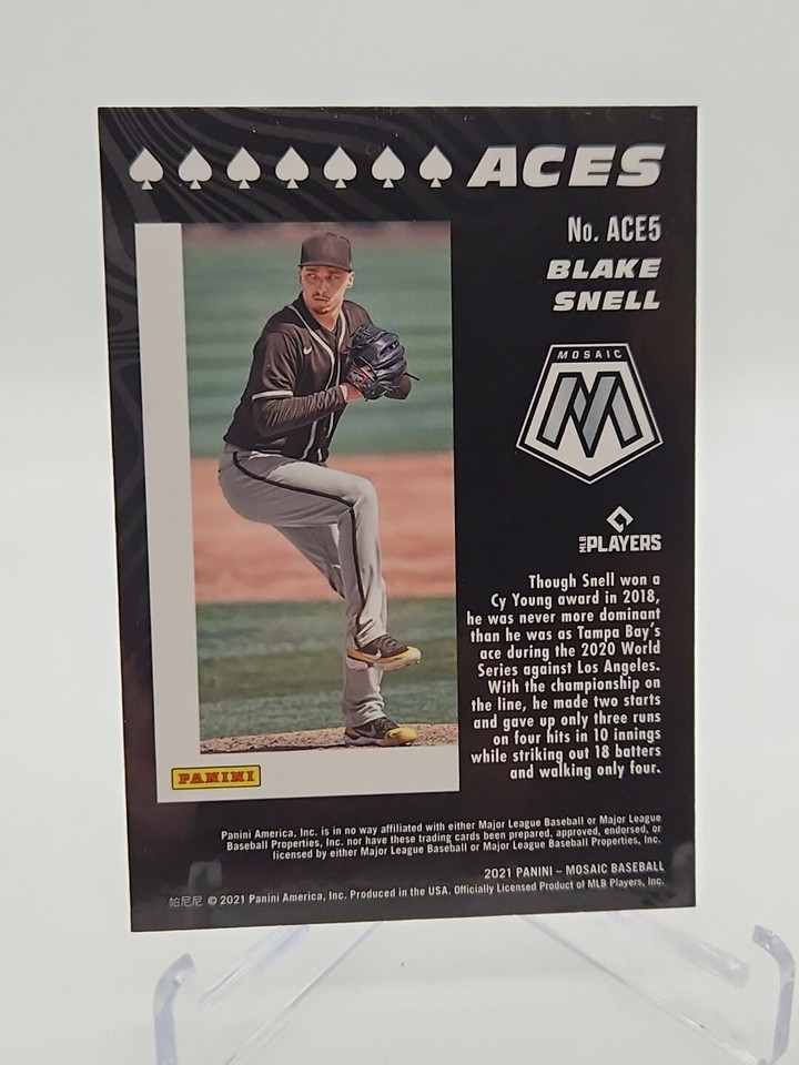 2021 Panini Mosaic Blake Snell Aces #ACE5 San Diego Padres | eBay
