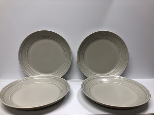 Set of 4 Threshold Cortland Linen White 11” Rimmed Porcelain Dinner ...