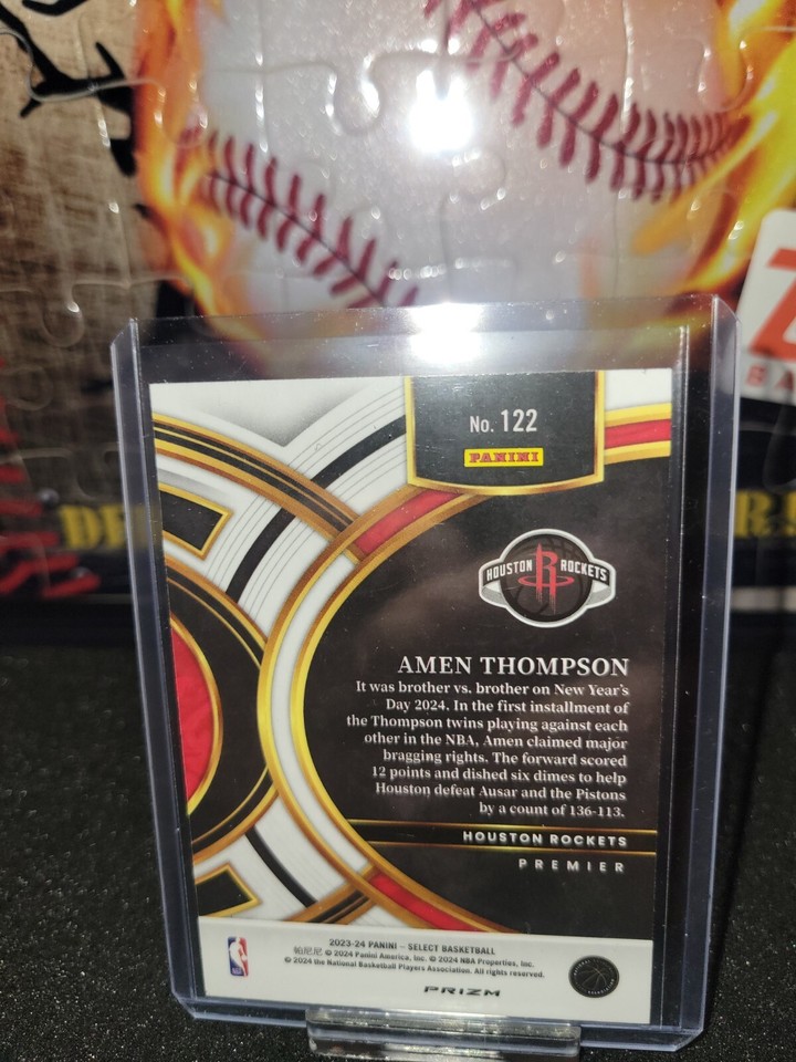 2023-24 SELECT BASKETBALL AMEN THOMPSON PREMIER GREEN WHITE PURPLE ...