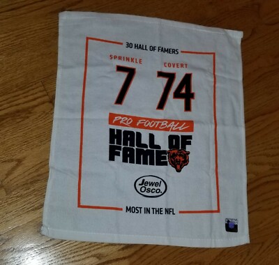 CHICAGO BEARS 49ers HAll OF FAME RALLY TOWEL SGA 10/31 COVERT SPRINKLE ...