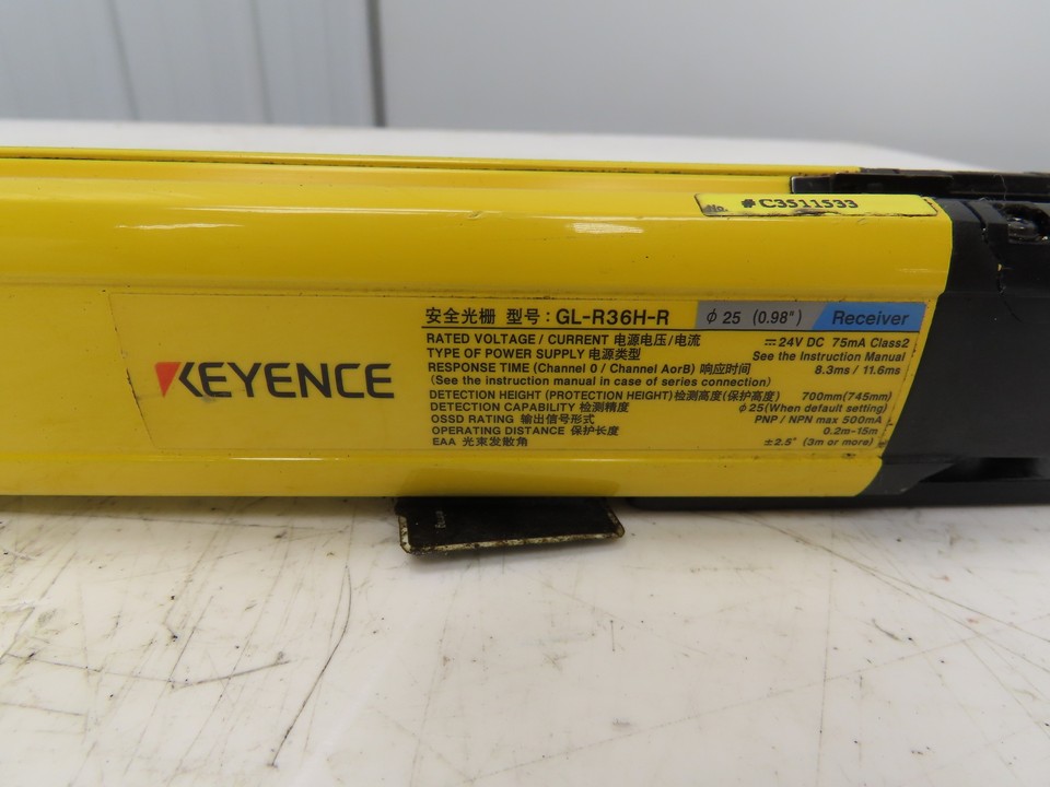 Keyence GL-R36H-T/GL-R36H-R Light Curtain Transmitter & Receiver Set | eBay