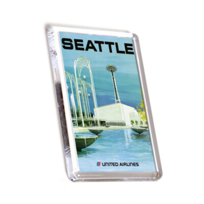 FRIDGE MAGNET - Vintage Travel - Seattle | eBay UK