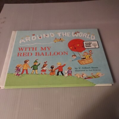 Vintage 1973 Wonder World Book, "Around The World With My Red Balloon ...