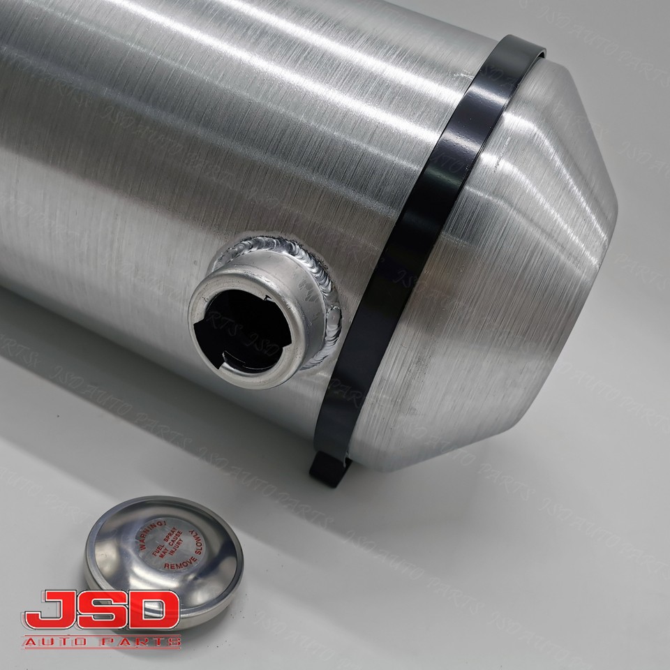 New 11 Gallon 10 x33 End Fill Spun Aluminum Gas Tank / Fuel Tank NPT ...