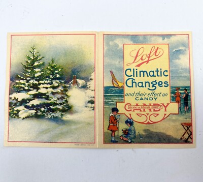 Loft Candy Co. c 1900 Advertising Climatic Changes Rode & Brand NY | eBay