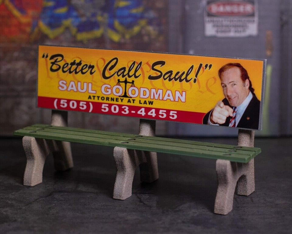 Miniature Better Call Saul Bench Action Figure Dollhouse Scale Gift ...