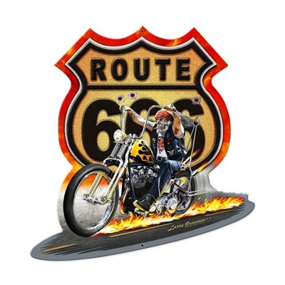 Vintage Style Metal Sign Route 666 17x18 | eBay