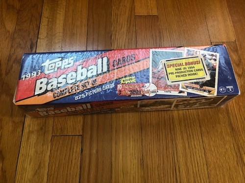 1993 Topps Baseball Card Complete Set Sealed Jeter RC +(10) Gold + (9 ...