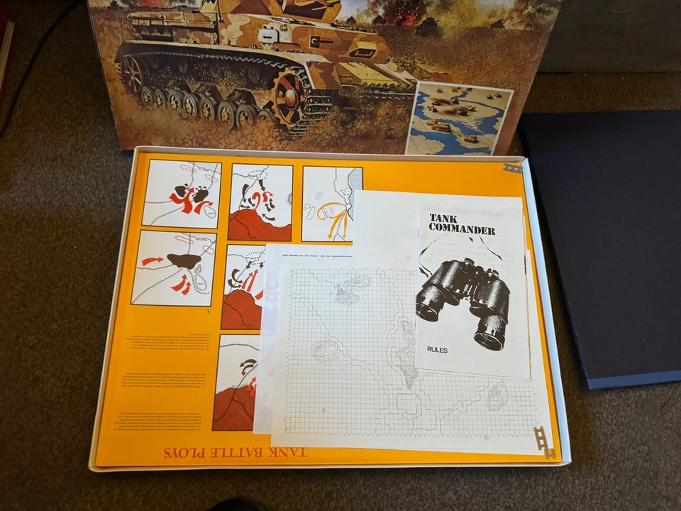 Tank Commander Board Game McCarthy War Strategy 1974 COMPLETE VINTAGE ...