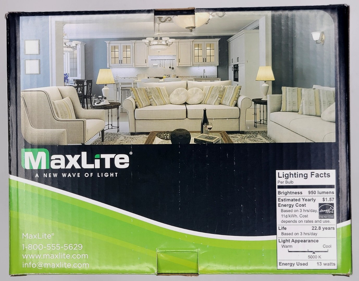 2 Pack MaxLite 13W LED Dimmable 90W Replacement 5000K Flood Light INDOOR OUTDOOR | eBay