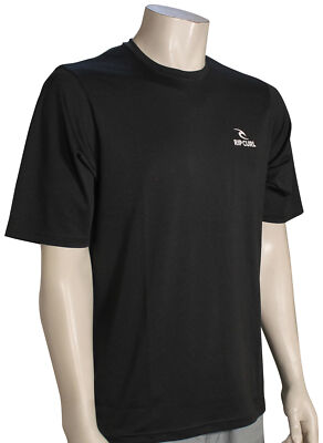 Rip Curl Stack SS Surf Shirt - Black Marle - New | eBay
