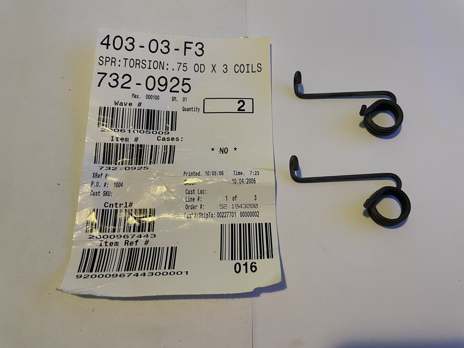 MTD 732-0925 Torsion Spring Troy-Bilt Horse Red GT Big 50 840H 848H ...