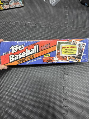 1993 Topps Baseball Sealed Complete Series 1 & 2 Factory Set - Factory ...