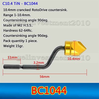 1 piece Deburring System countersinking Blades type C10.4 TiN BC1044 | eBay