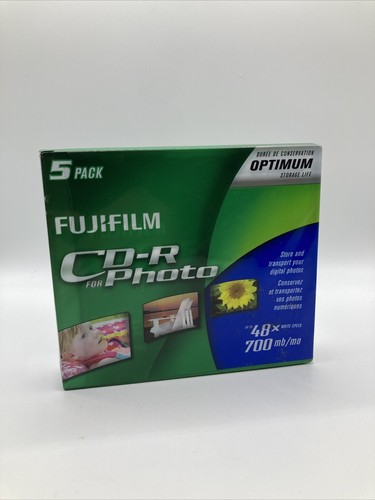 Fujifilm CD-R For Photos 5-Pack 700 mb 48x Write Speed | eBay