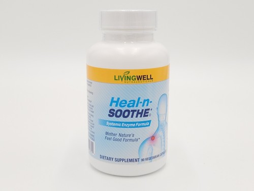 LIVINGWELL NUTRACEUTICALS HEAL-N-SOOTHE 90 COUNT PAIN RELIEF SUPPLEMENT ...