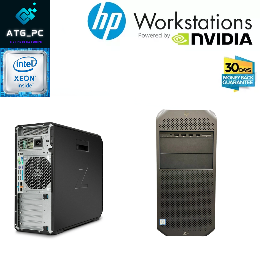 HP Z4 G4 Desktop PC W-2123 4-Core 3.60GHz 64GB 512GB 1TB Win10Pro ...