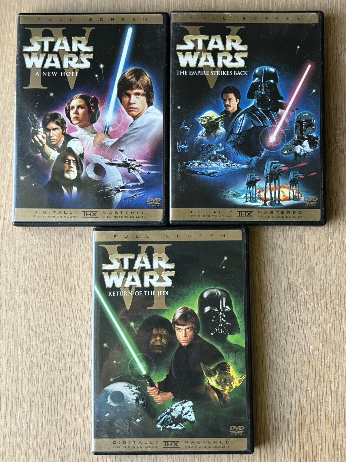 LOT of Star Wars Trilogy DVD's 4,5,6 All Tested No Scratches IV V VI | eBay