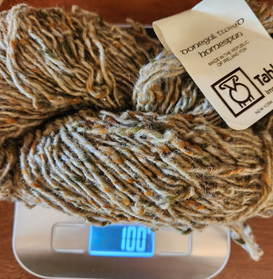Donegal Tweed by Tahki Yarns 100% Irish Wool Worsted #847 Light Khaki w ...