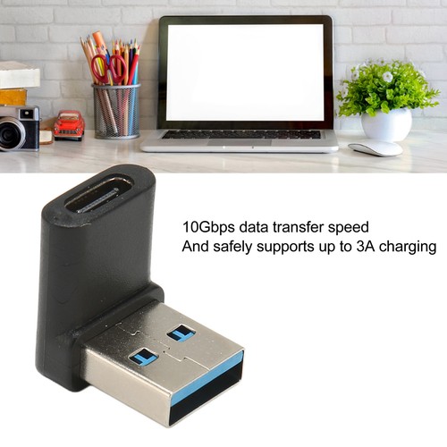 Right Angle USBC To USB A Adapter USB A 3.0 Male To USB C 3.1 Female ...