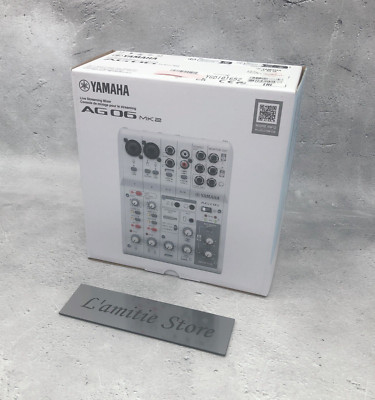 YAMAHA AG06MK2 W 6ch Live Streaming Mixer White AG 06 AG06 MK2 MKII ...