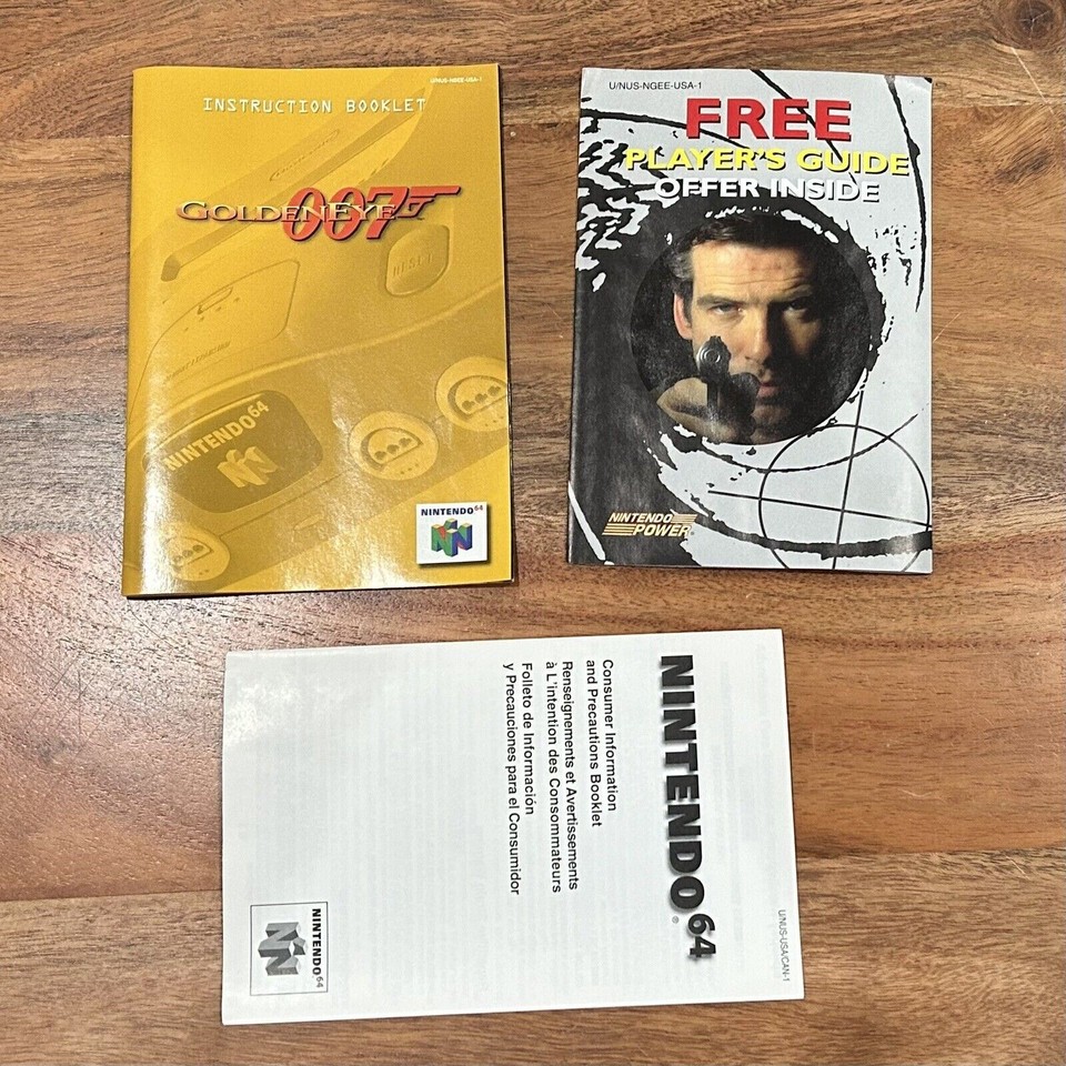 GoldenEye 007 Original Game Nintendo 64 N64 COMPLETE CIB AUTHENTIC ...