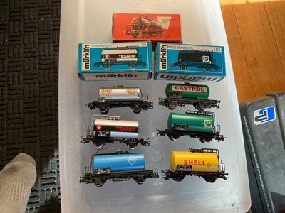 Marklin 6 different oil cars Texaco, Esso, BP, ARAL, Shell, Castro. | eBay