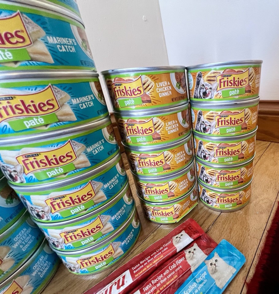 Lot Of 44 Friskies Hills Science Assorted Wet Cat Food Cans Pate Farm ...