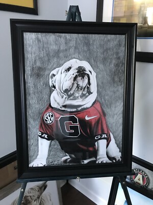 georgia bulldogs Uga the mascot drawing artwork | eBay