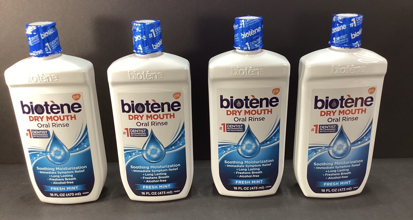 Biotene Dry Mouth Oral Rinse Soothing Moisture Fresh Mint 16 Fl Oz Lot ...