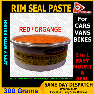 TYRE RIM SEAL PASTE BEAD SEALANT 300 Grams (RED/ORANGE COLOR) | eBay UK