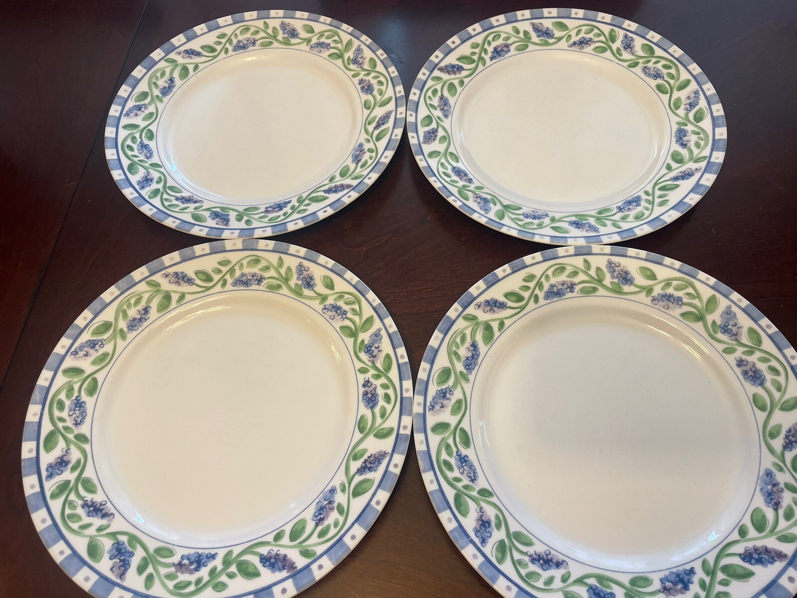 Corelle French Lilac Dinner 10.5” Plates Set of 4 Blue Purple | eBay