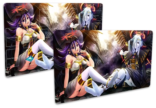 No.145 Yugioh Card Game Custom Playmat Darklord Ixchel & Condemned Darklord | eBay