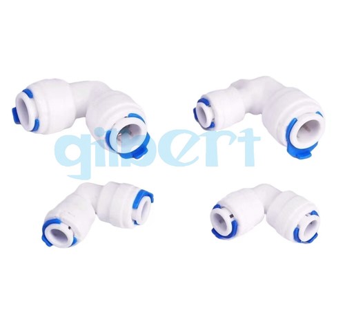 5pcs Fit 1/4" 3/8" Pushfit Elbow Equal Reduce Reverse Osmosis RO Water ...