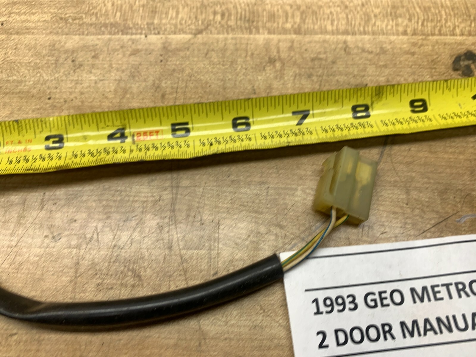 1989-1994 GEO METRO EVAPORATOR TEMPERATURE SENSOR WIRING CONNECTOR ...