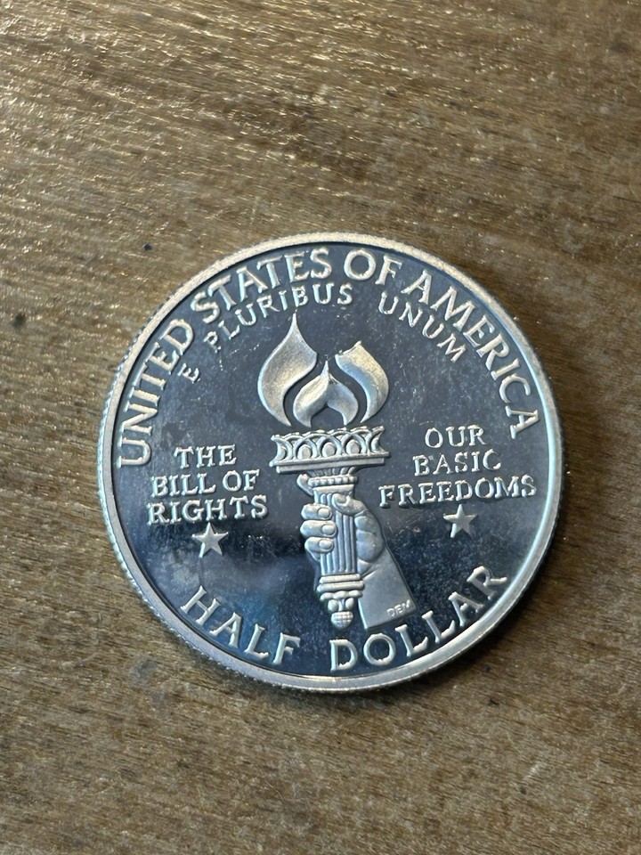 1993S Proof James Madison Bill of Rights Silver Commemorative Half ...