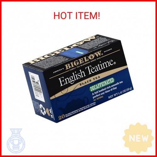 Bigelow Tea Decaffeinated English Teatime Black Tea, Decaf Tea, 20 ...