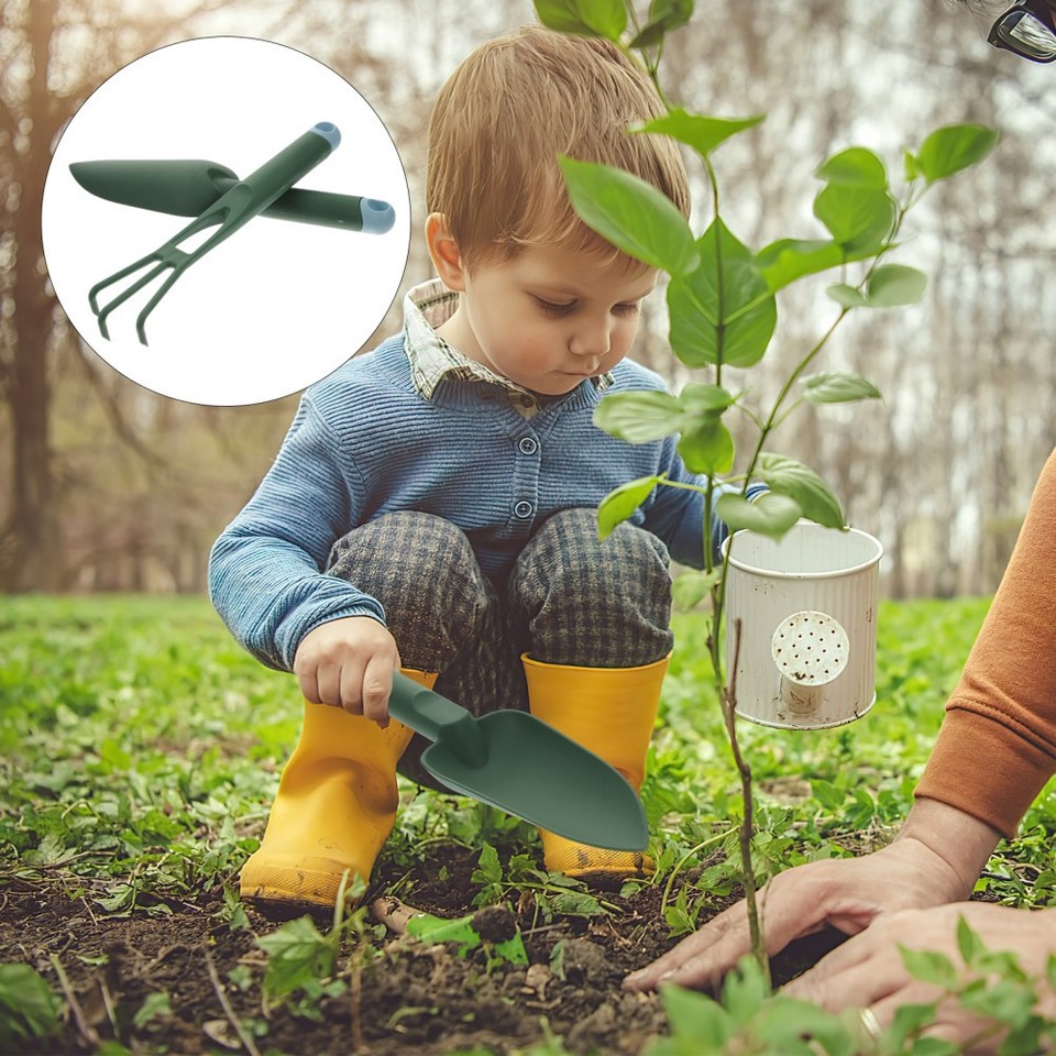 2 Sets of Hand Trowel Plastic Hand Trowel Rake with Ergonomic Handles ...