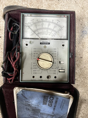 Weston Model 665 Volt Ohm MA Capacitance Multi Meter Selective Analyzer ...